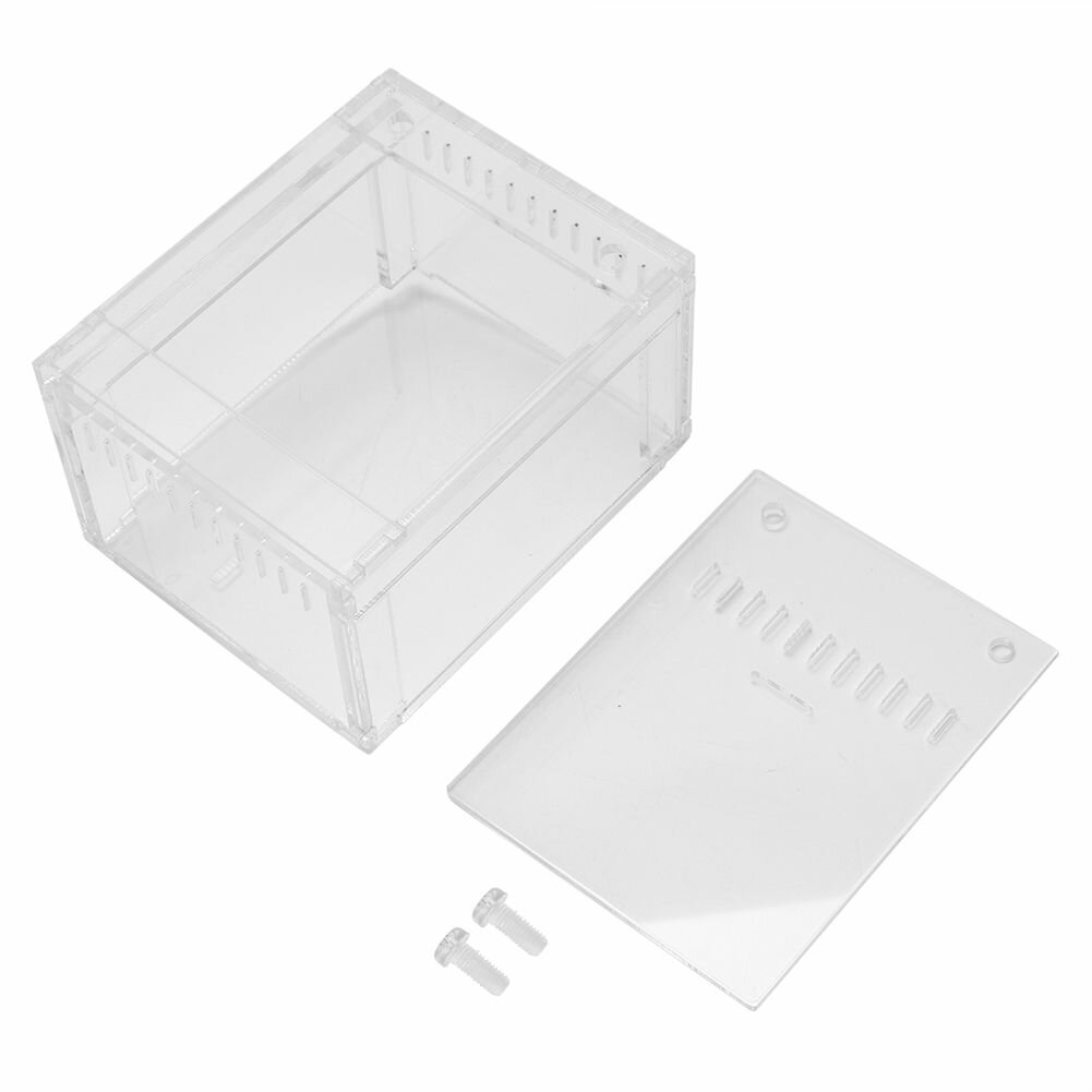 Прозрачный акриловый террариум для рептилий, змей, черепах, насекомых, место обитания домашних животных, прочный