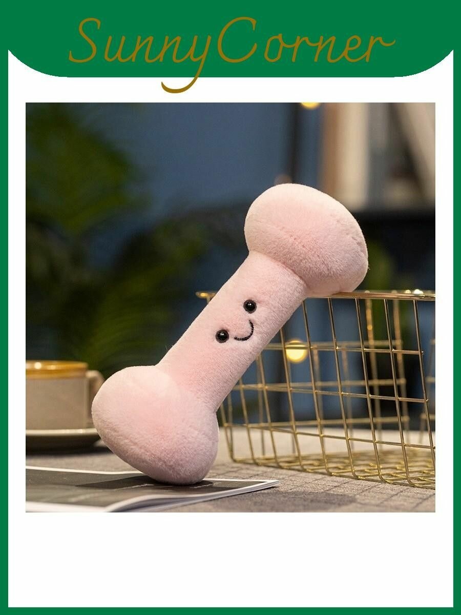 Уникальные плюшевые игрушки гиря и гантели для декора спортзала или подарка на день рождения, розовая гантель