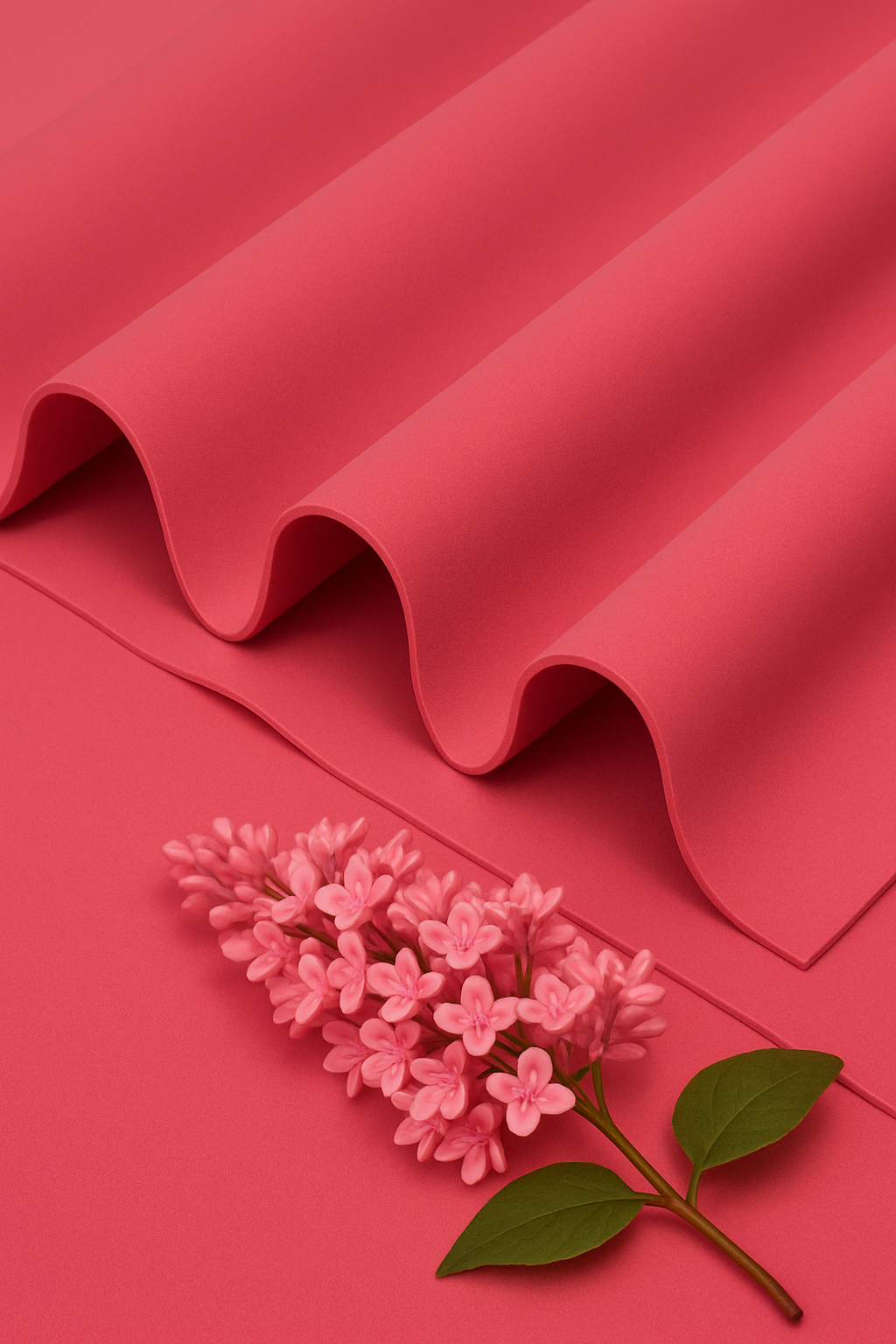 Фоамиран 1 мм 23.5*24 см. Цвет красный. Упаковка 8 листов. Материал для творчества