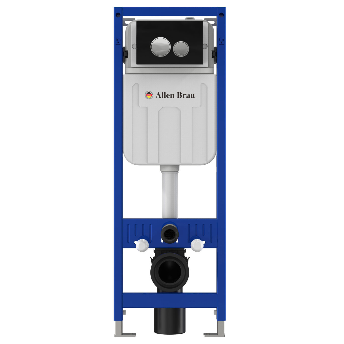 Инсталляция для унитаза Allen Brau Pneumatic Slim 9.11102.20 с кнопкой 9.20005.31