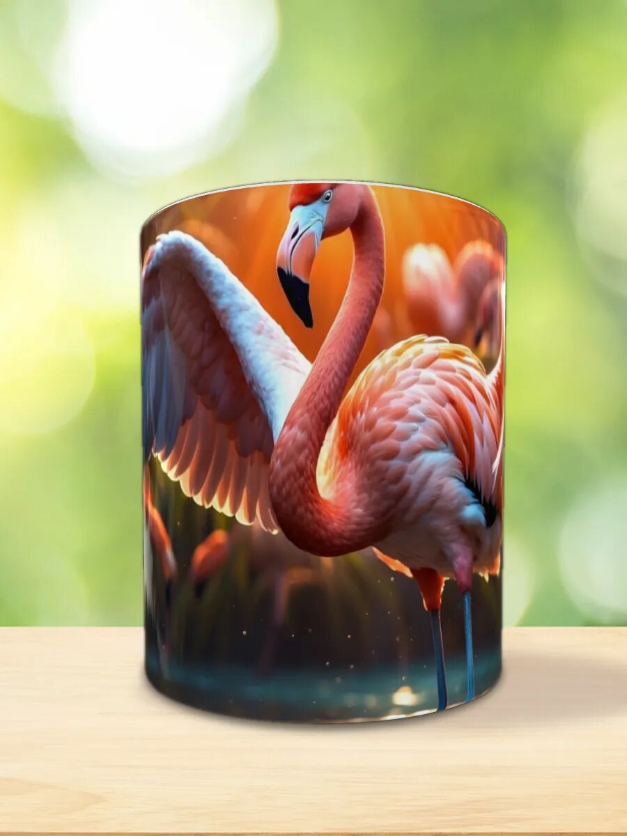 Кружка Фламинго розовый
