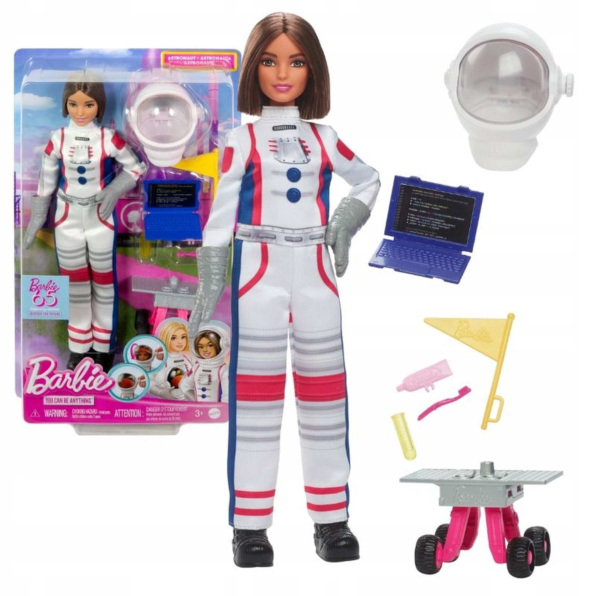 Кукла Mattel Barbie Kariera - Коллекционная кукла Космонавт в скафандре с аксессуарами - Барби HRG45