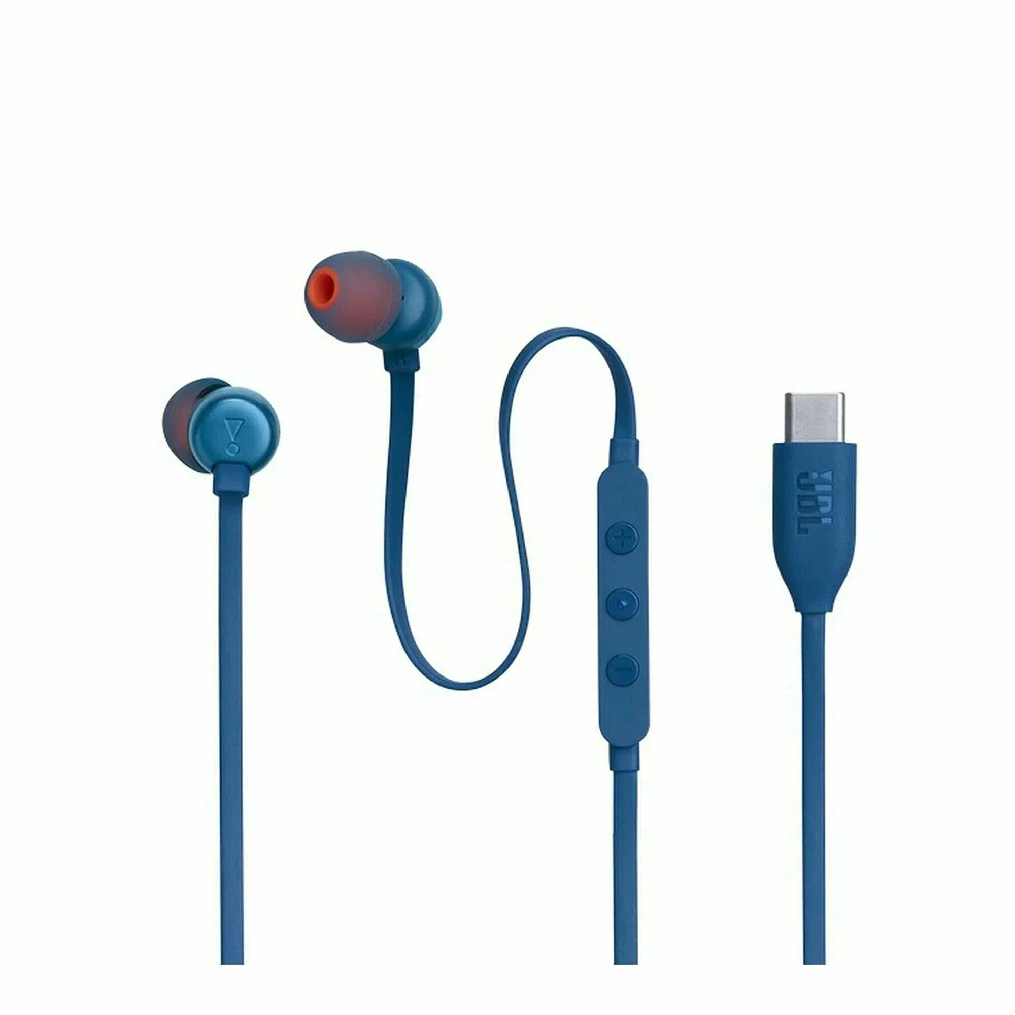 JBL Наушники проводные с микрофоном, USB Type-C, синий