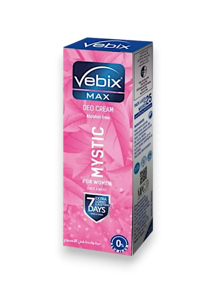 Дезодорант крем Vebix Max Deo Cream от повышенной потливости.