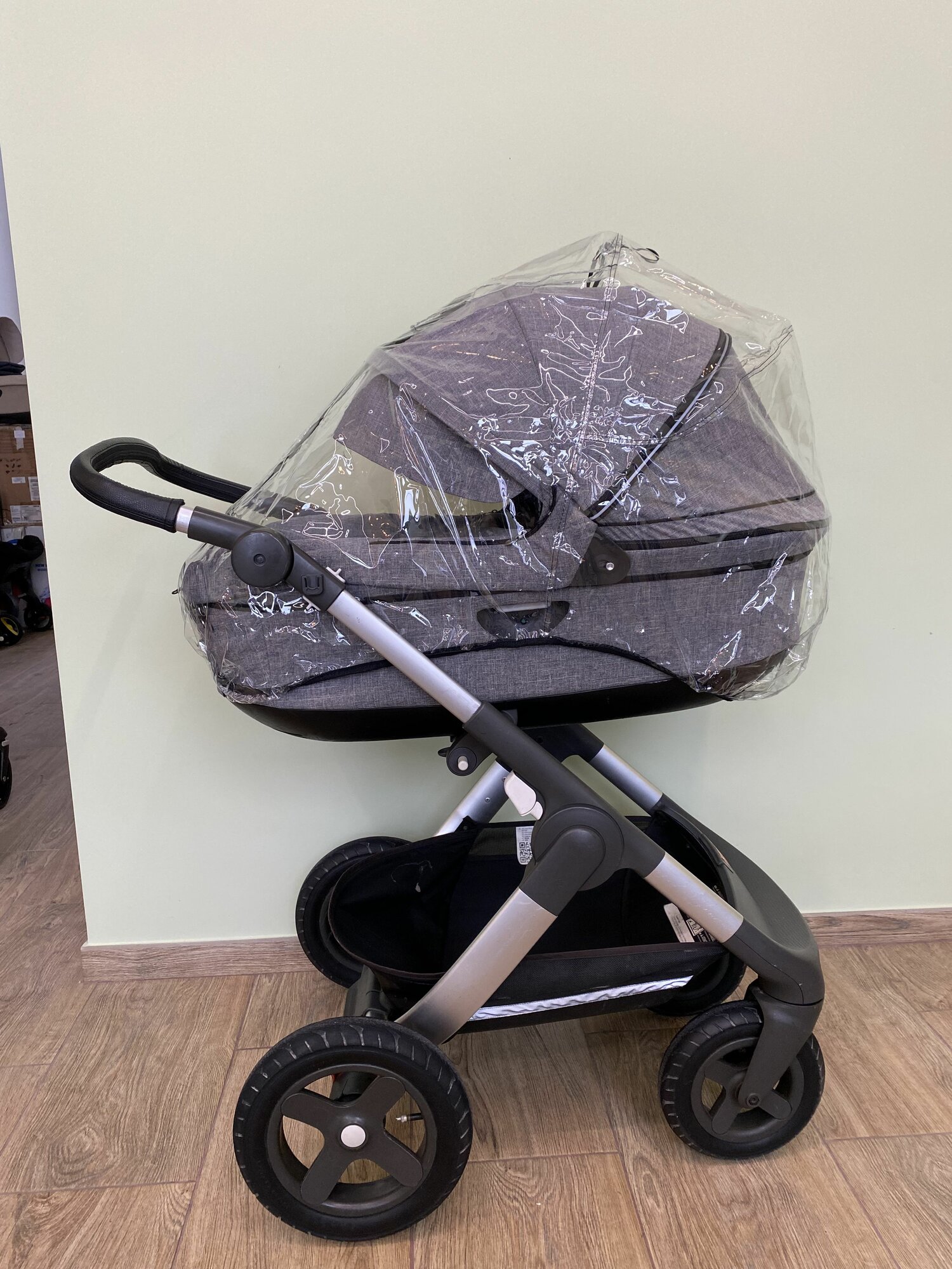 Дождевик с окном на молнии для коляски Stokke Bugaboo Yoyo Cybex Joolz
