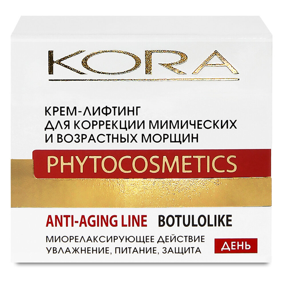 Крем для лица Kora Крем-лифтинг для коррекции мимических и возрастных морщин