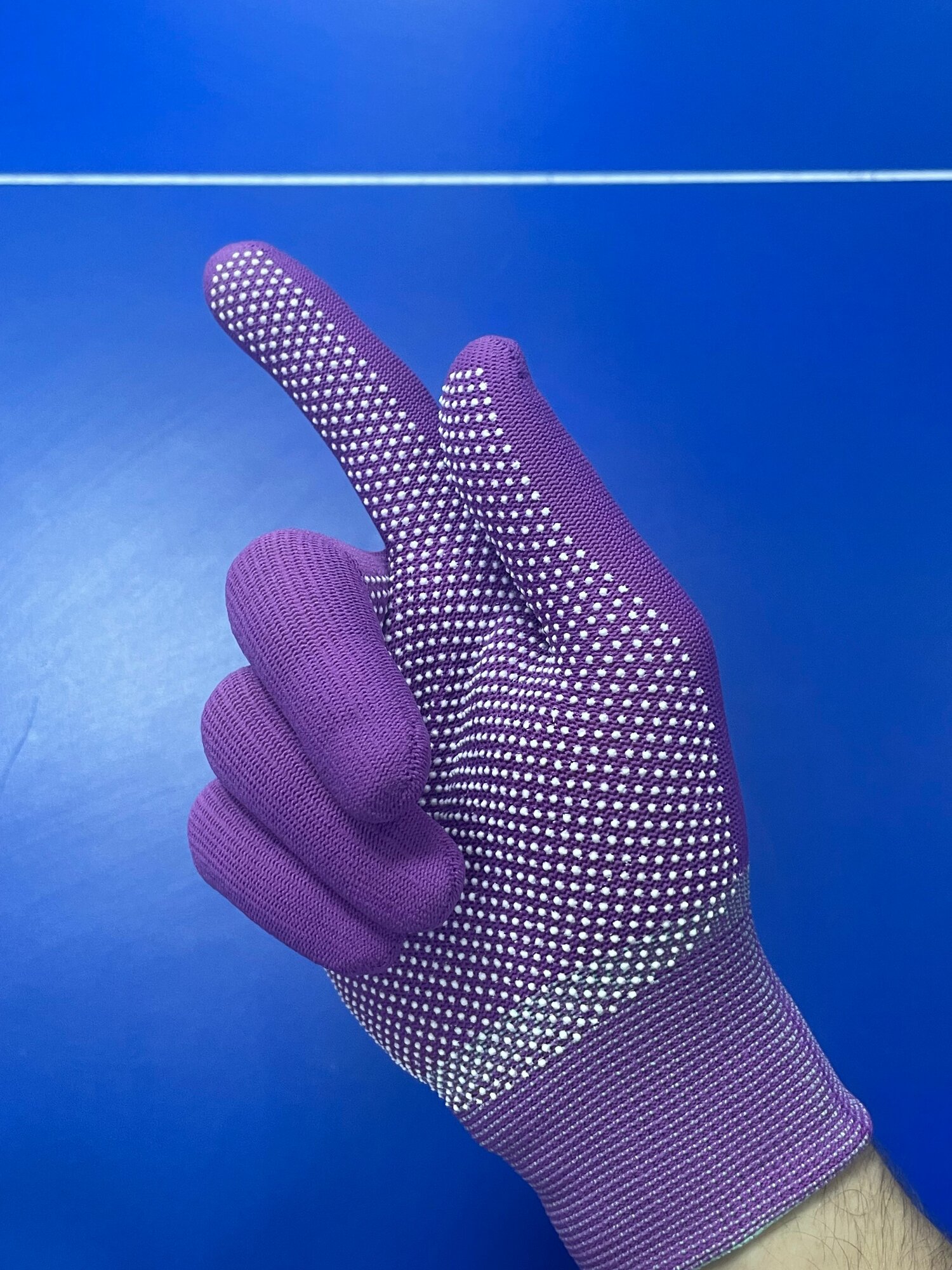 Чёткие перчатки 3 пары, M, фиолетовые