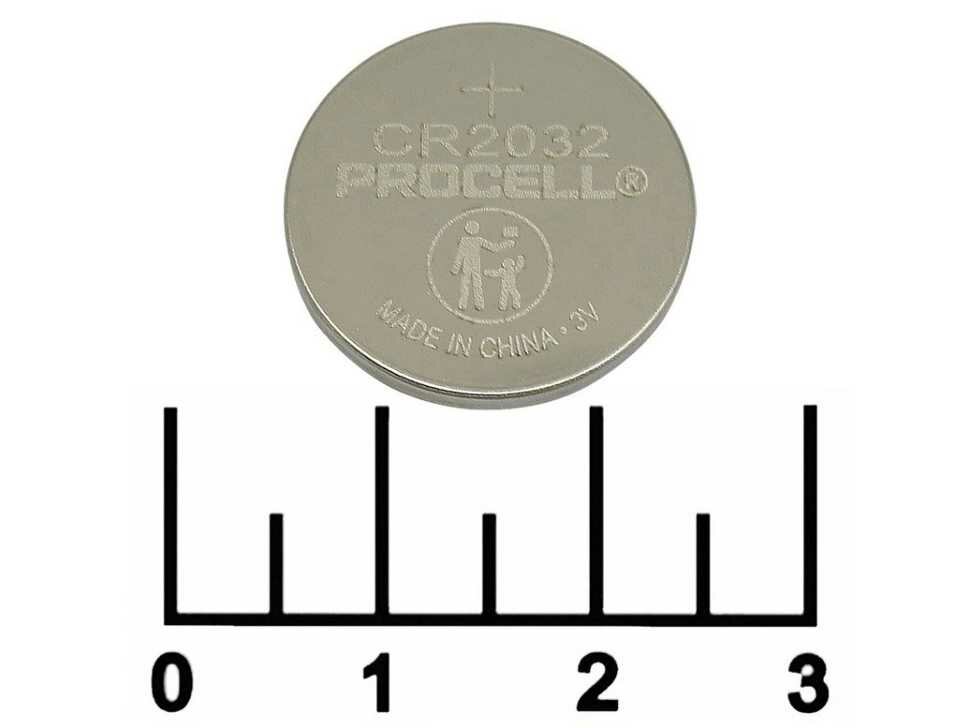Батарейка CR2032 3V Procell Lithium
