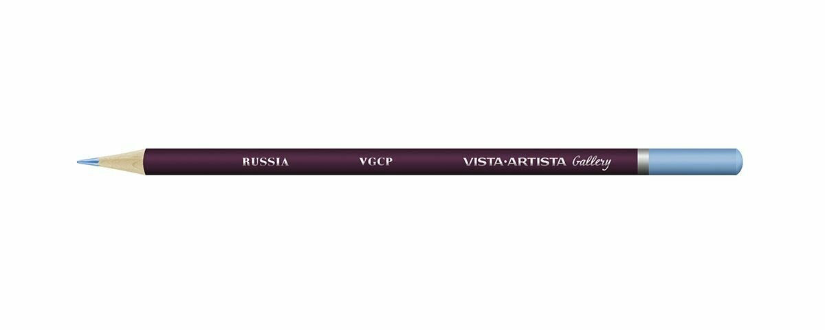Карандаш 6 штук цветной художественный "VISTA-ARTISTA" "Gallery" VGCP заточенный 502 Голубой холодный (Pastel blue)