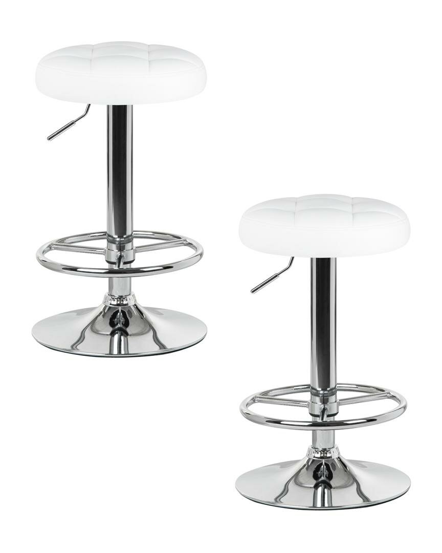 Стул барный DOBRIN Набор 2 шт Табурет барный DOBRIN BRUNO, белый арт. LM-5008-N_CH-M_EL-white