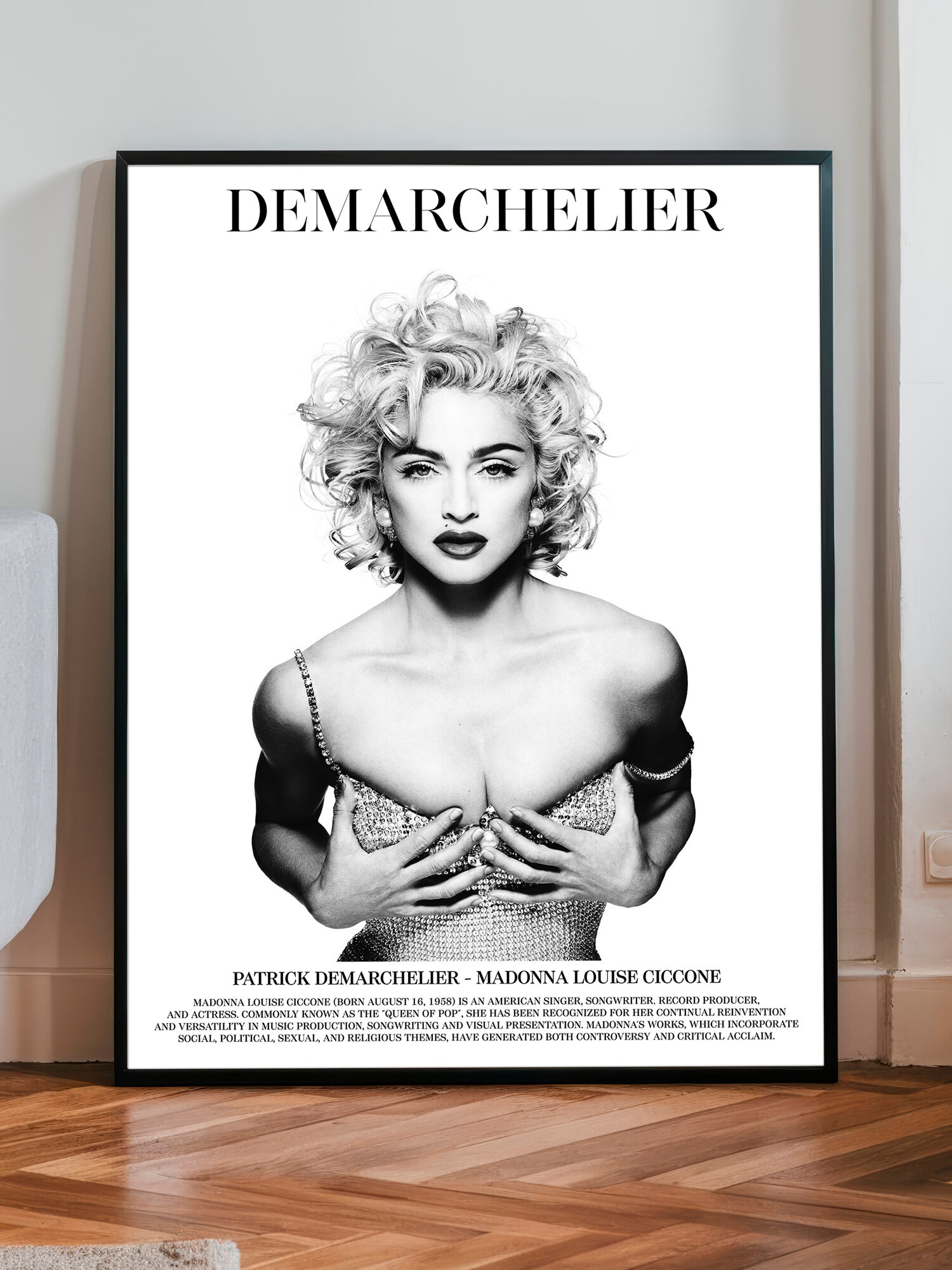 Постер фотография Патрик Демаршелье - Мадонна - 30х40