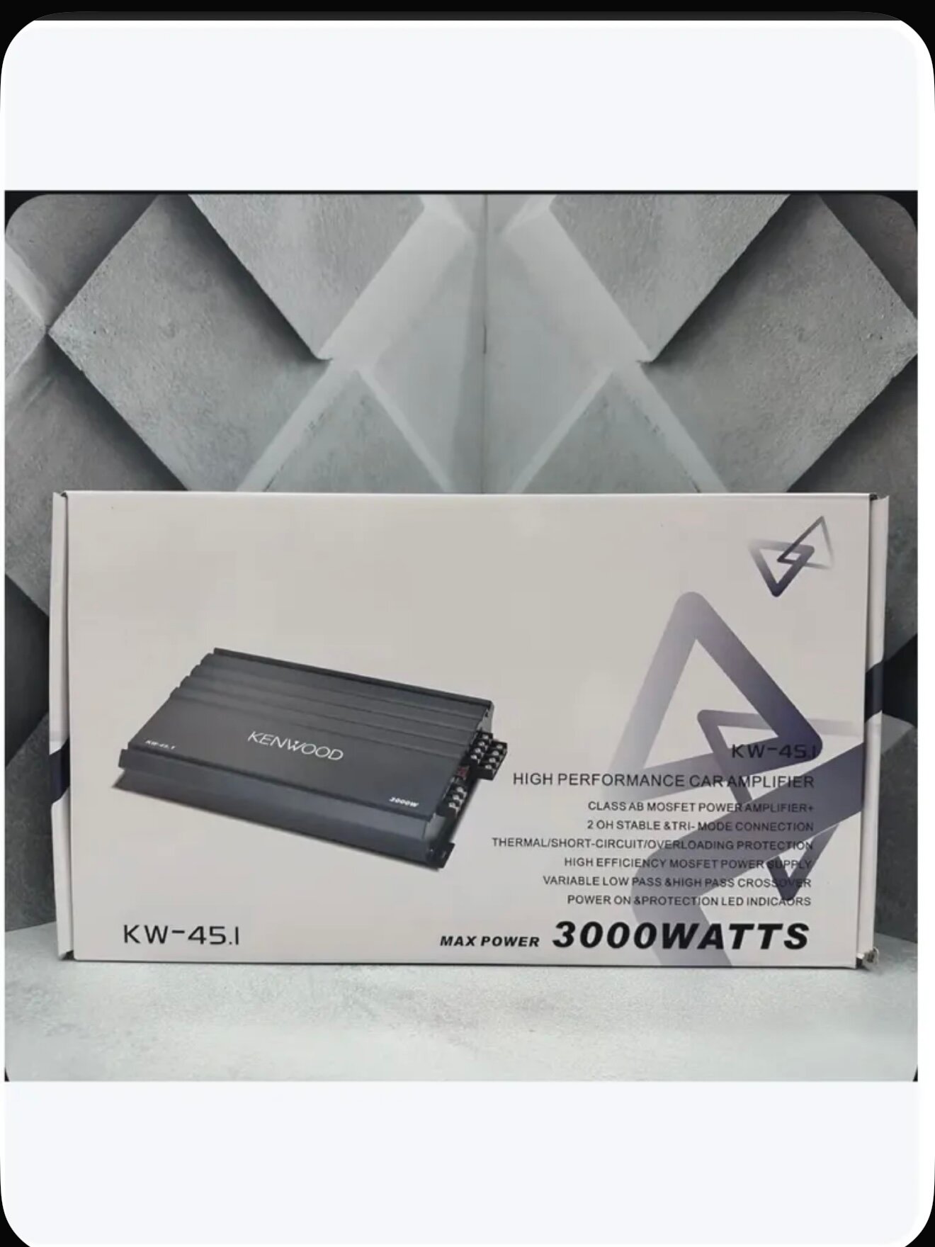 Усилитель автомобильный KW-45.1, 4 канала, 3000ВТ