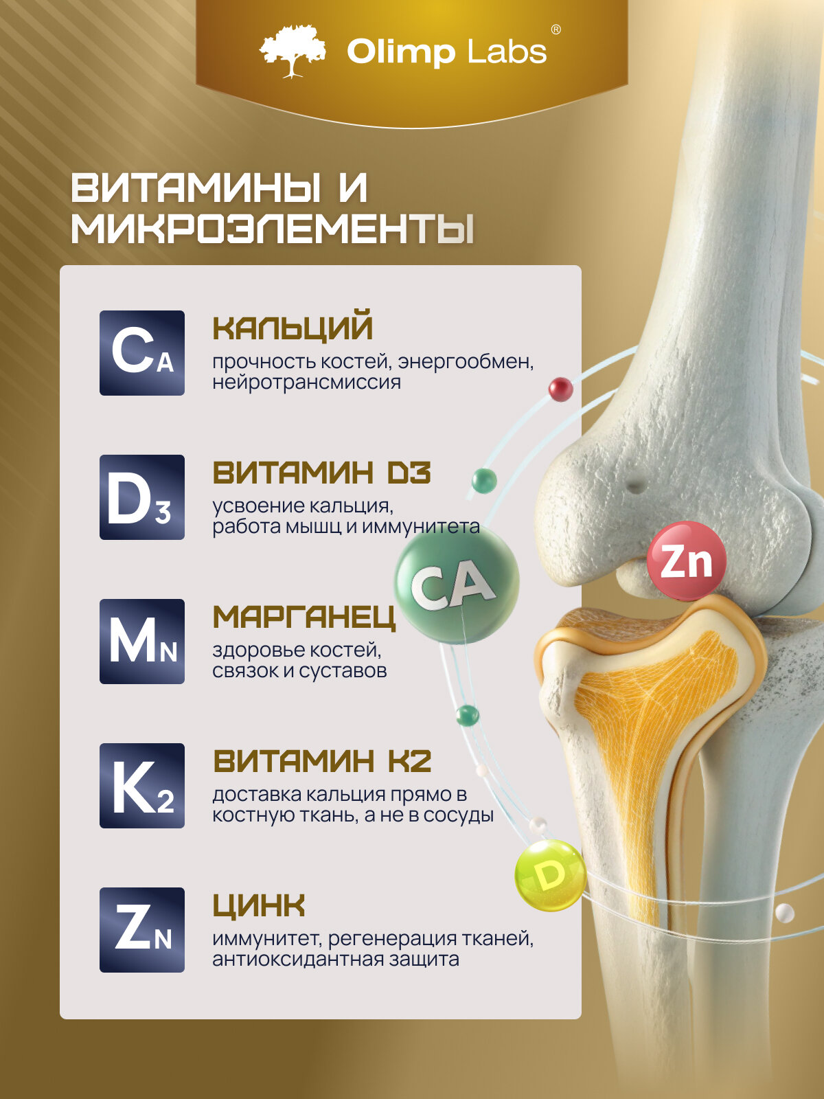 Витаминный комплекс Олимп Лабс / Olimp Labs Остеоблок Форте / Osteoblock Forte 60 табл. — фото 1