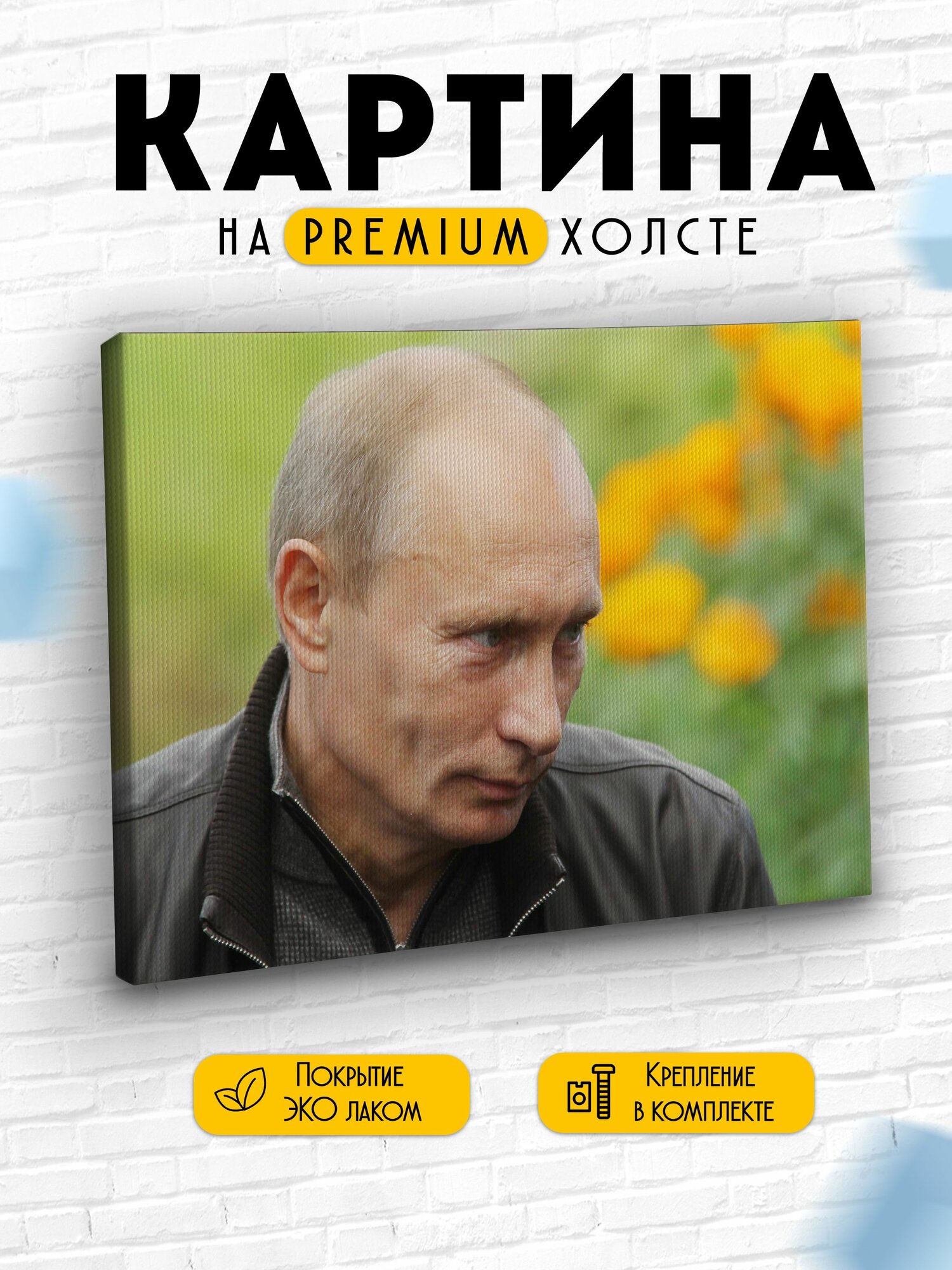 Картина, Владимир Путин на холсте