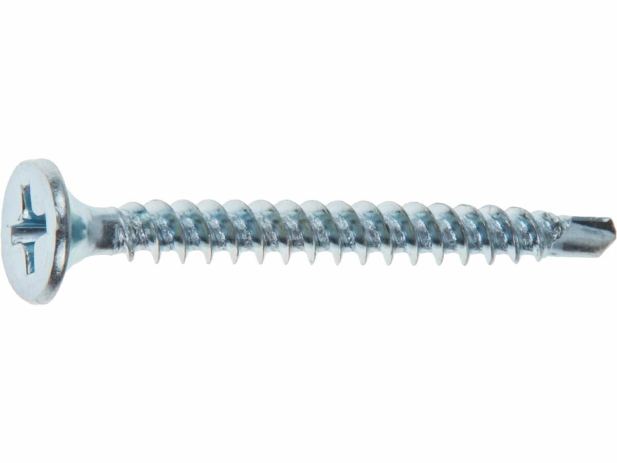 Саморез для монтажа ГКЛ 3,5х25 мм к металлу цинк со сверлом STARFIX 200 штук (SMP1-60903-200)