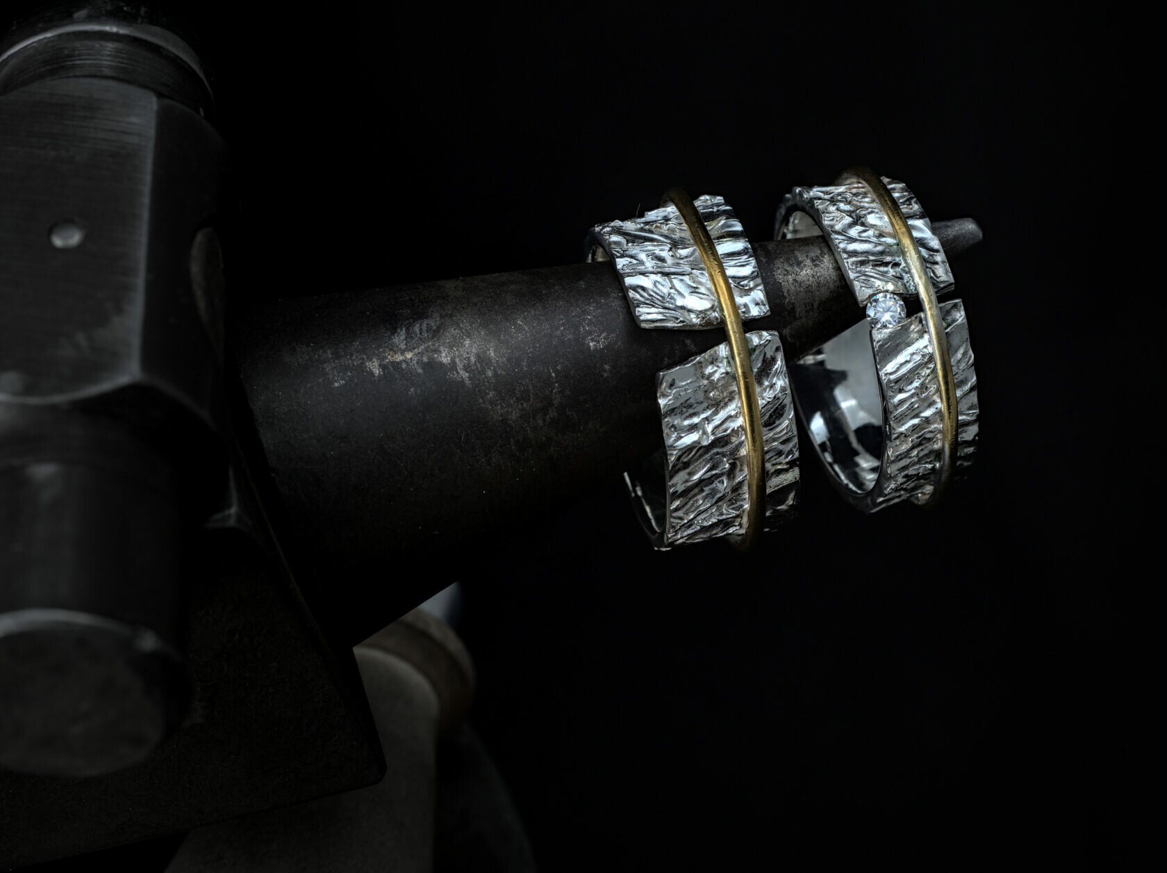 Кольцо обручальное, серебро, 925 проба