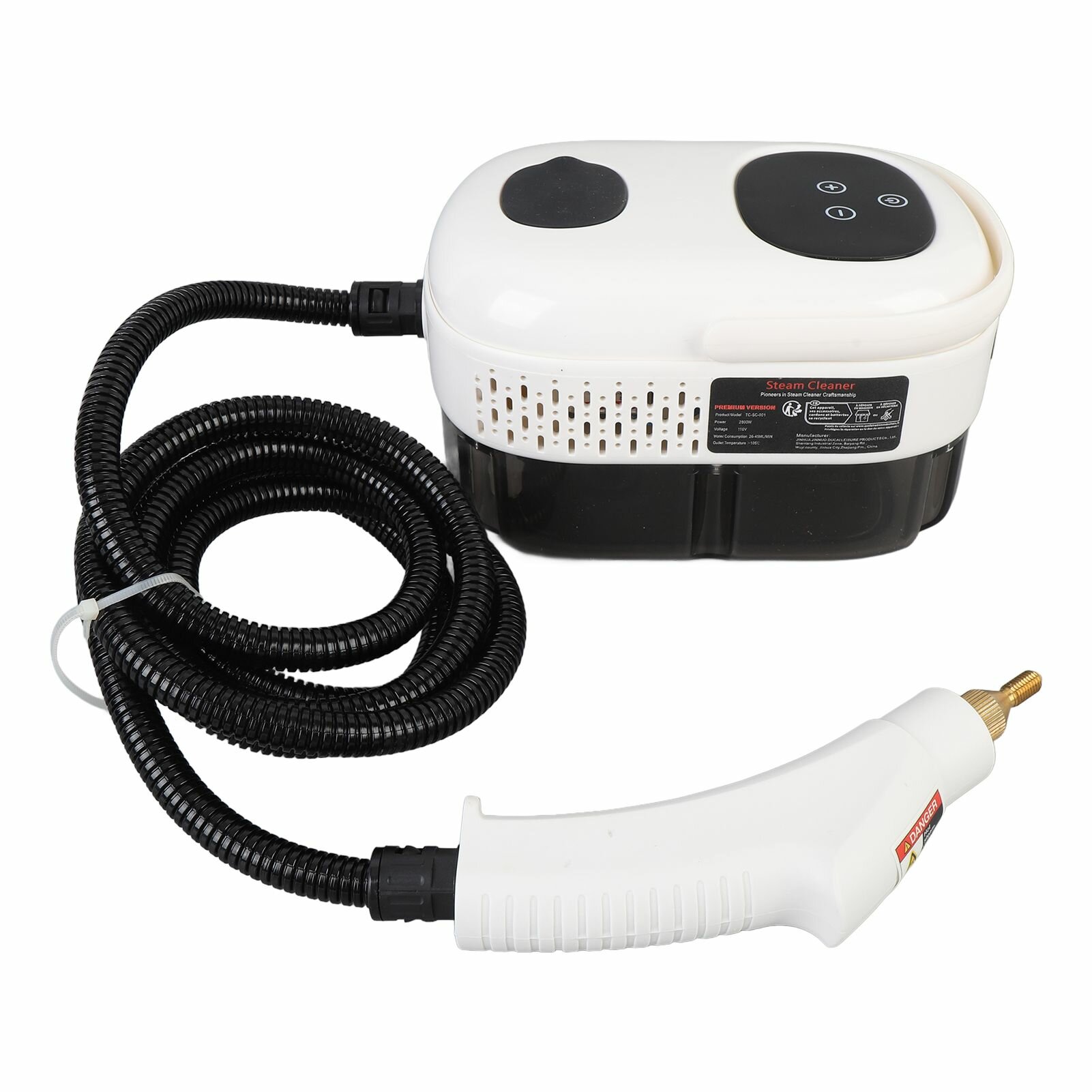 Ручной пароочиститель 2500 Вт с высокой температурой и давлением для дома и автомобиля, безопасность и эффективность, 1100 мл