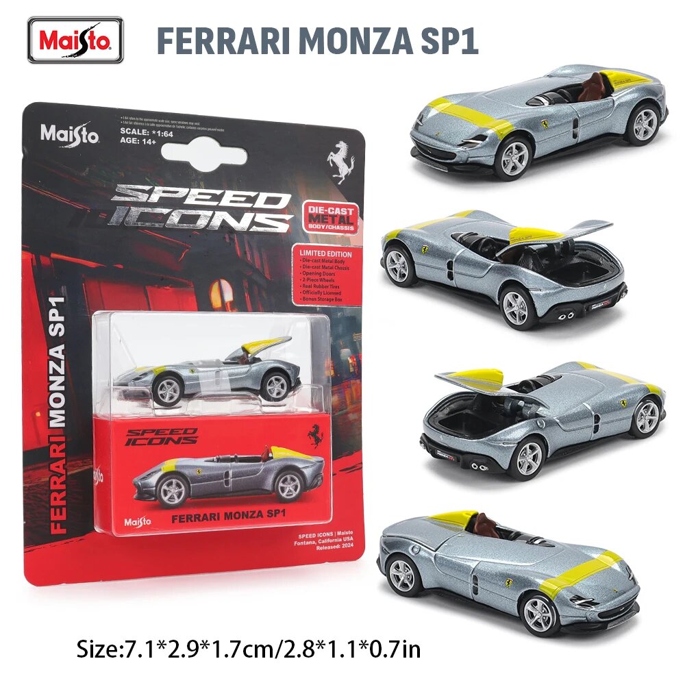 Коллекционная модель автомобиля Maisto Ferrari SF90 SP1 812 DAYTONA SP3 911 GT2 RS