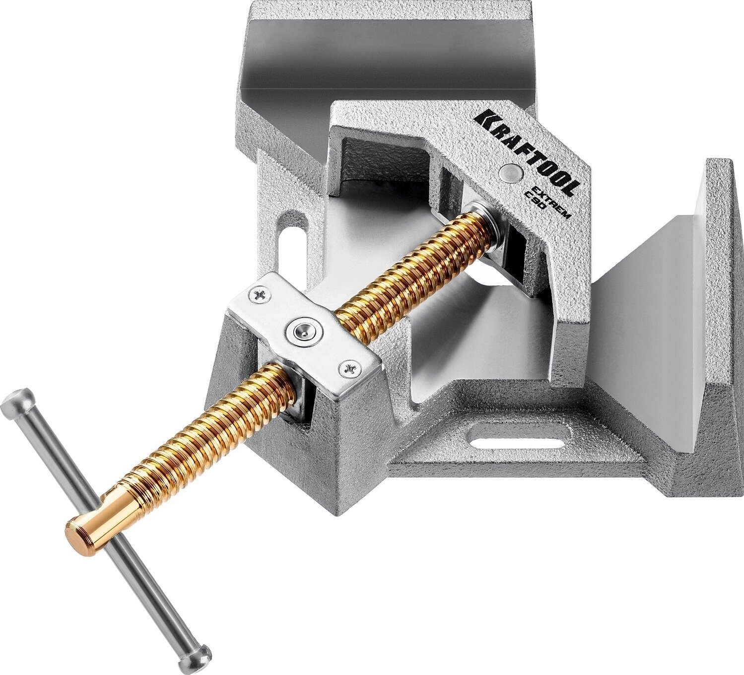 Экстрамощная стальная угловая струбцина для сварочных работ KRAFTOOL 32201