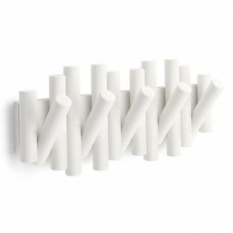 Вешалка настенная picket, 5 крючков, белая