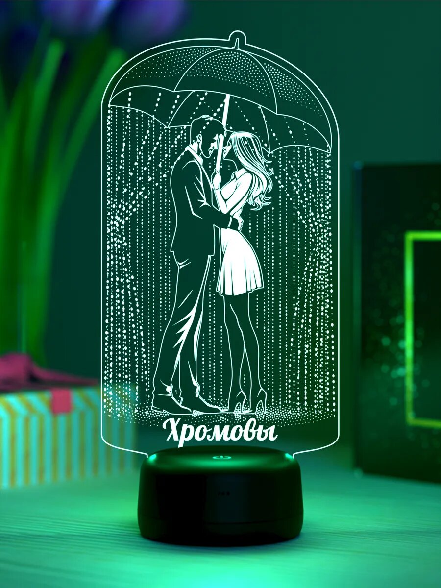 Ночник «Хромовы - пара под зонтом»