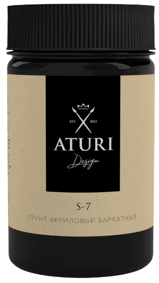 Атури дезайн грунт акриловый черный матовый (350г)