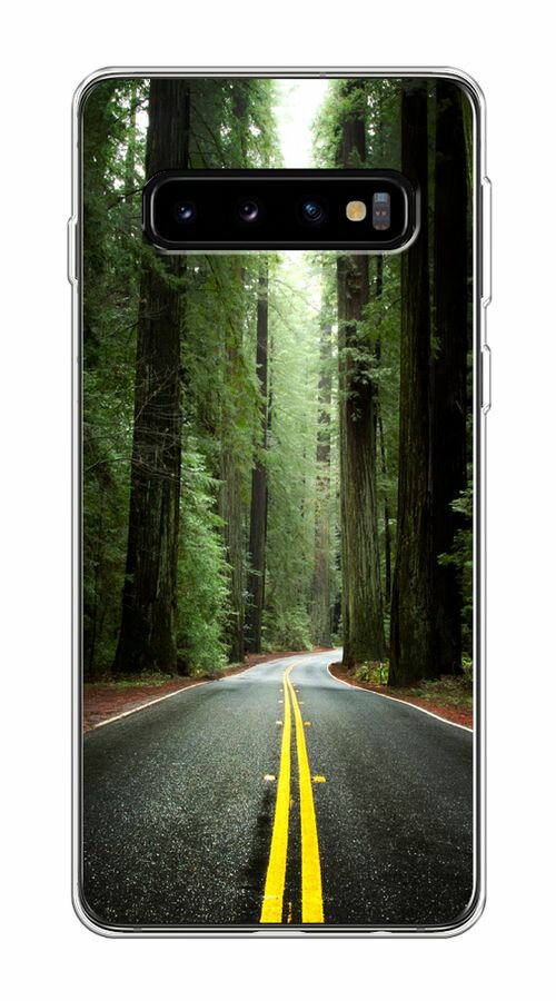 Чехол на Samsung Galaxy S10 / Самсунг Галакси S10 с принтом "Лес 17"