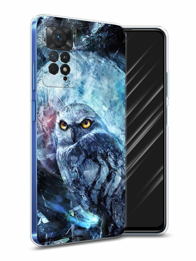 Чехол на Xiaomi Redmi Note 11E Pro / Сяоми Редми Нот 11E Pro Про с принтом "Сова арт 8"