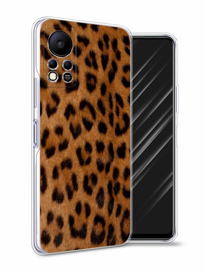 Чехол на Infinix HOT 11S NFC / Инфиникс Хот 11S NFC с принтом "Мех леопарда"