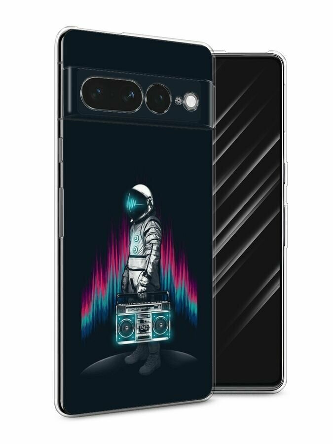 Чехол на Google Pixel 7 Pro / Гугл Пиксель 7 Про с принтом "Космическая вечеринка"