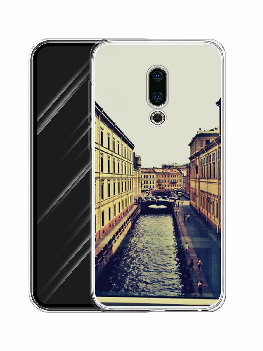 Чехол на Meizu 16th / Мейзу 16th с принтом "Санкт-Петербург" — фото 1