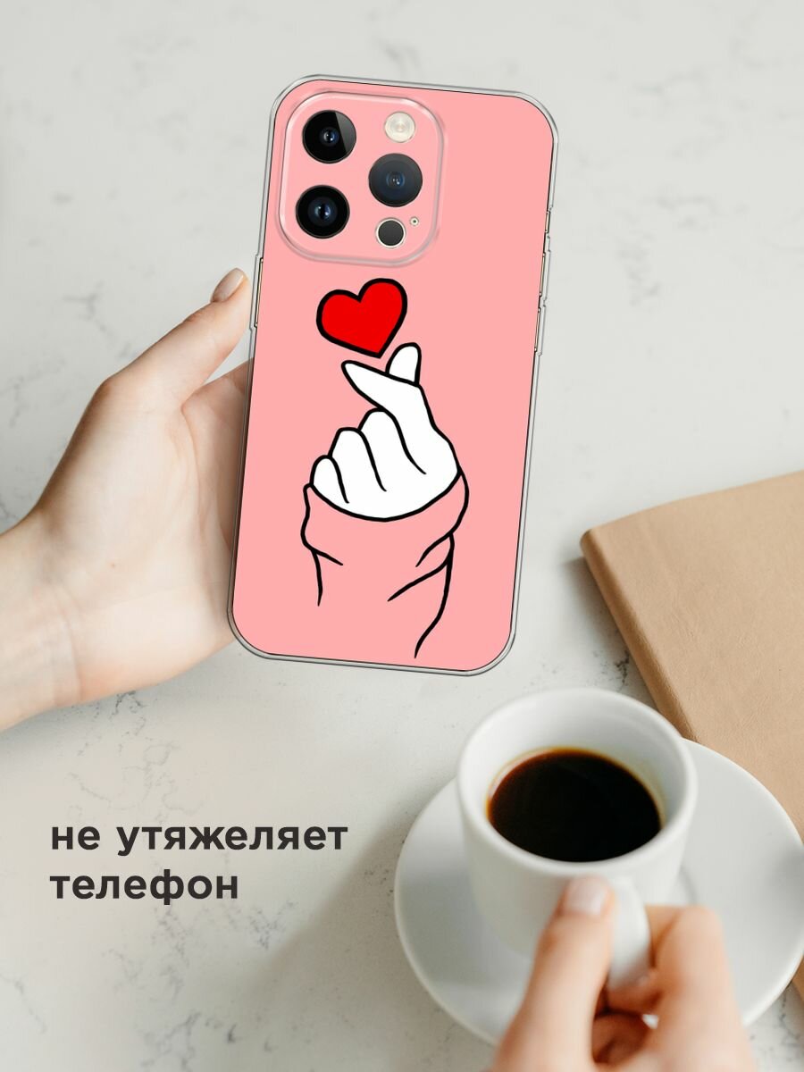 Чехол на Apple iPhone 14 Pro / Айфон 14 Про с принтом "Милое сердечко" — фото 1