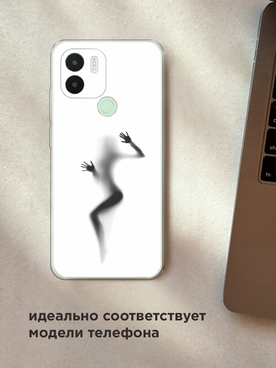 Чехол на Xiaomi Redmi A1+/Redmi A2+/Poco C51/C50 / Редми A1+ с принтом "Девушка в душе" — фото 1