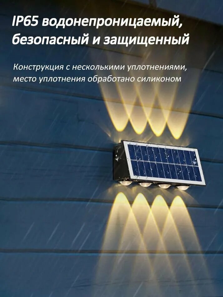 Уличный светильник, LED, количество ламп:8шт