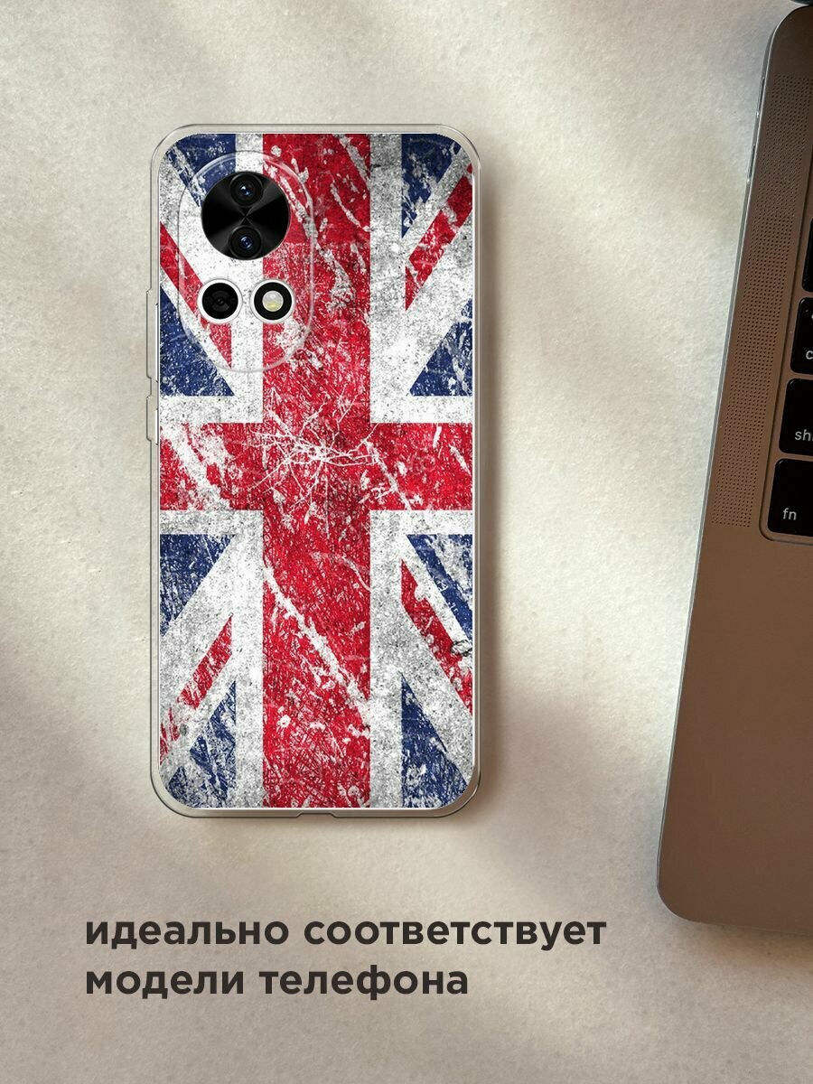 Чехол на Huawei Nova 12/Nova13 / Хуавей Нова 12/Нова 13 с принтом "Флаг британский" — фото 1
