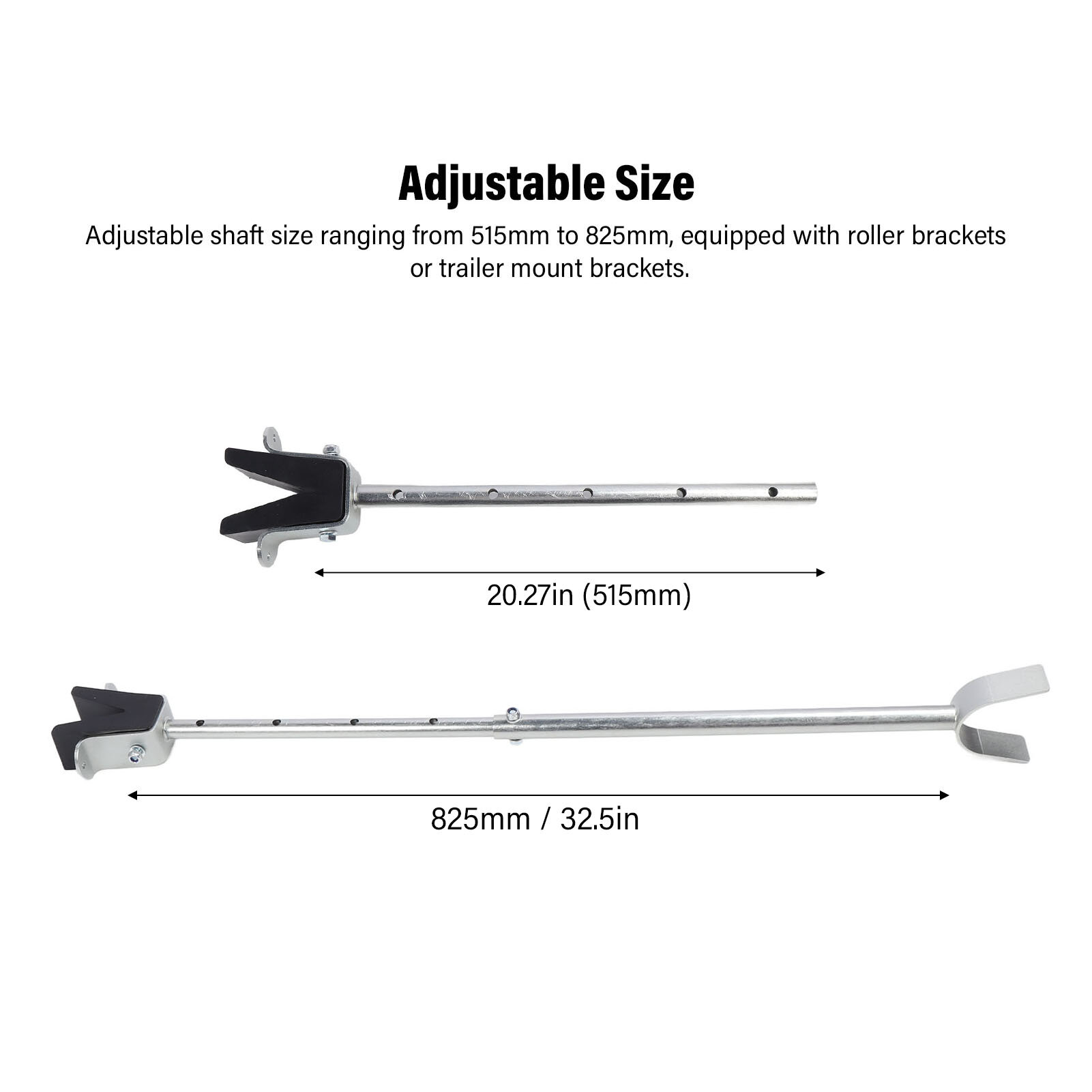 Лодка Транец Защитный Металлический Надежный Удерживающий 20.3 до 32.5 дюймов Регулируемый Устойчивый К Царапинам Подвесной Мотор Транец Защитный Для Корабельного Прицепа