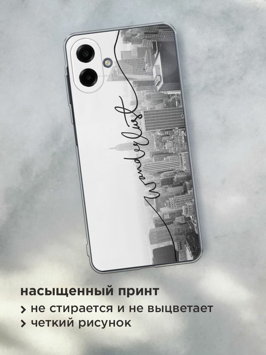 Чехол на Samsung Galaxy A07 / Самсунг А07 с принтом "Черно город" — фото 1