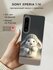 Чехол на Sony Xperia 1 IV / Сони Иксперия 1 IV с принтом "Белый крольчонок в шап...