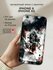 Чехол на Apple iPhone 6 / Айфон 6 с принтом "Карты черепа в капюшоне"