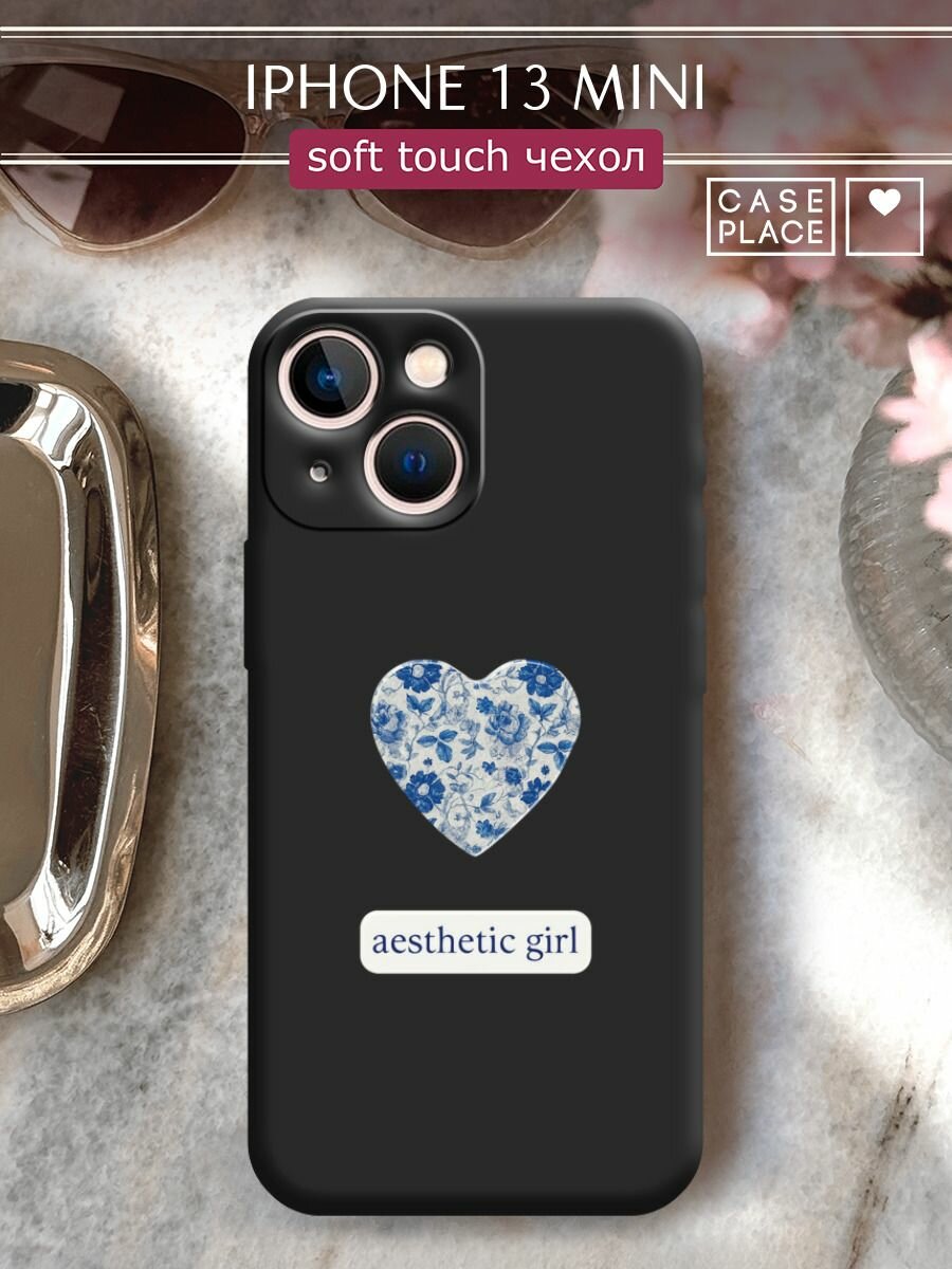 Чехол на Apple iPhone 13 mini / Айфон 13 Мини с принтом "Aesthetic girl 2"