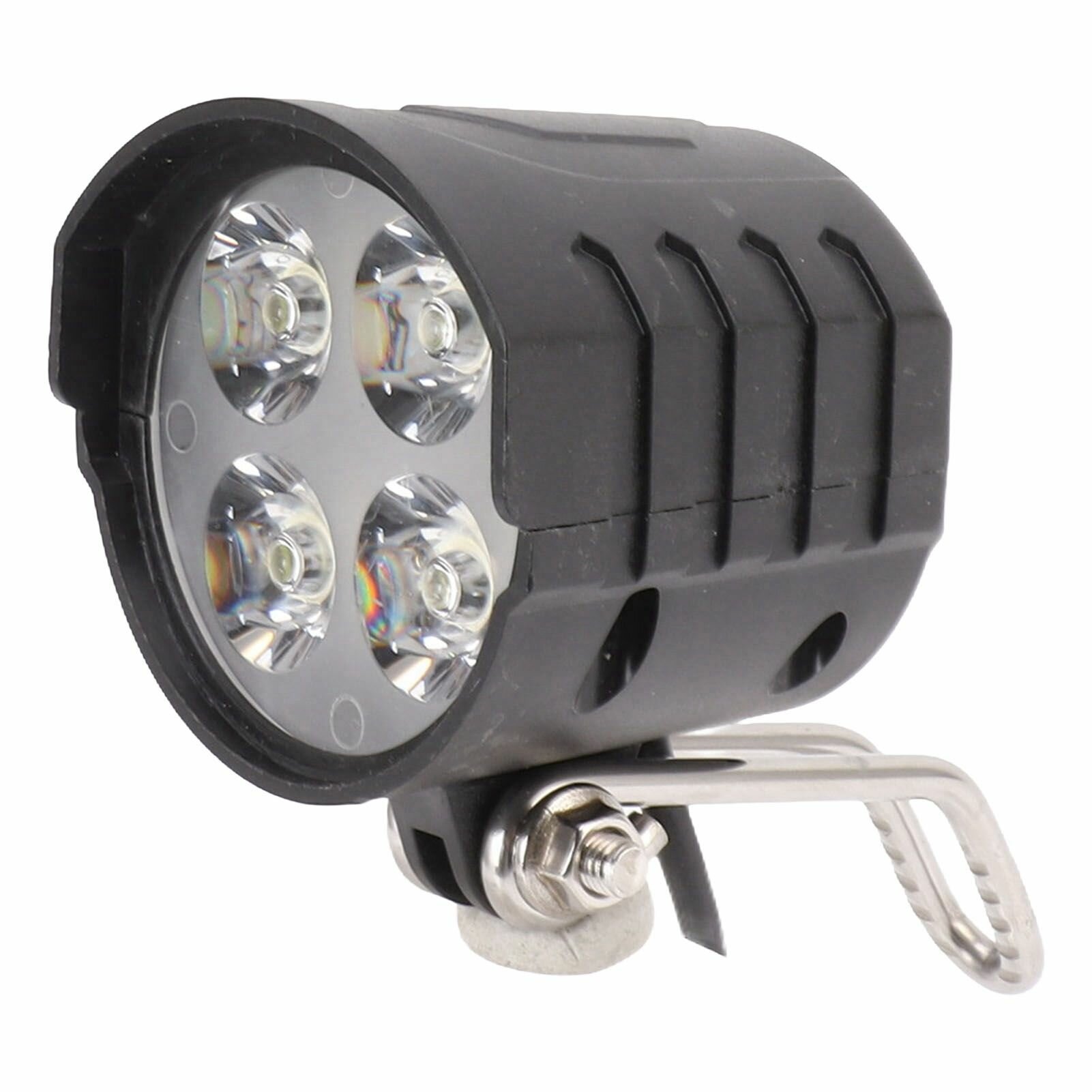 Фара для электрического велосипеда, 12 Вт, светодиодный передний фонарь высокой яркости с звуковым сигналом для 36 В, 48 В, 52 В, 60 В