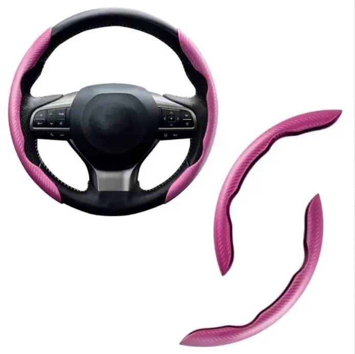 Для Honda Civic 10 2016-2019 автомобильный чехол на руль 38 см противоскользящий замшевый чехол Pink