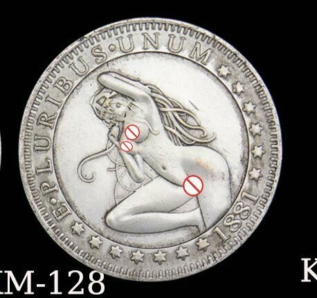Монета, Медная монета,30g, KM-128