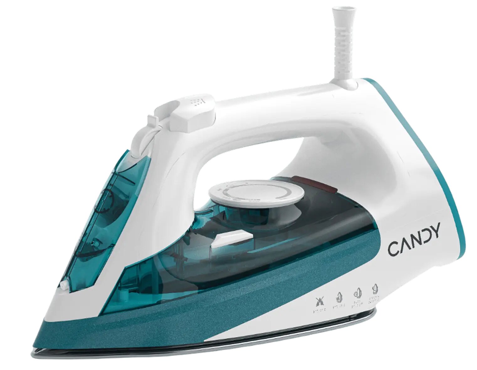 Утюг электрический CANDY CI-106, белый, мощность 3200 Вт, мощность парового удара 180 г/мин