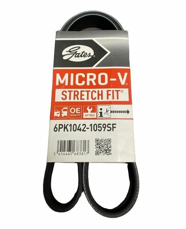Ремень поликлиновый "GATES" FORD Focus II/C-Max/MAZDA 2/VOLVO S40 II "GATES" 6PK1042-1059SF