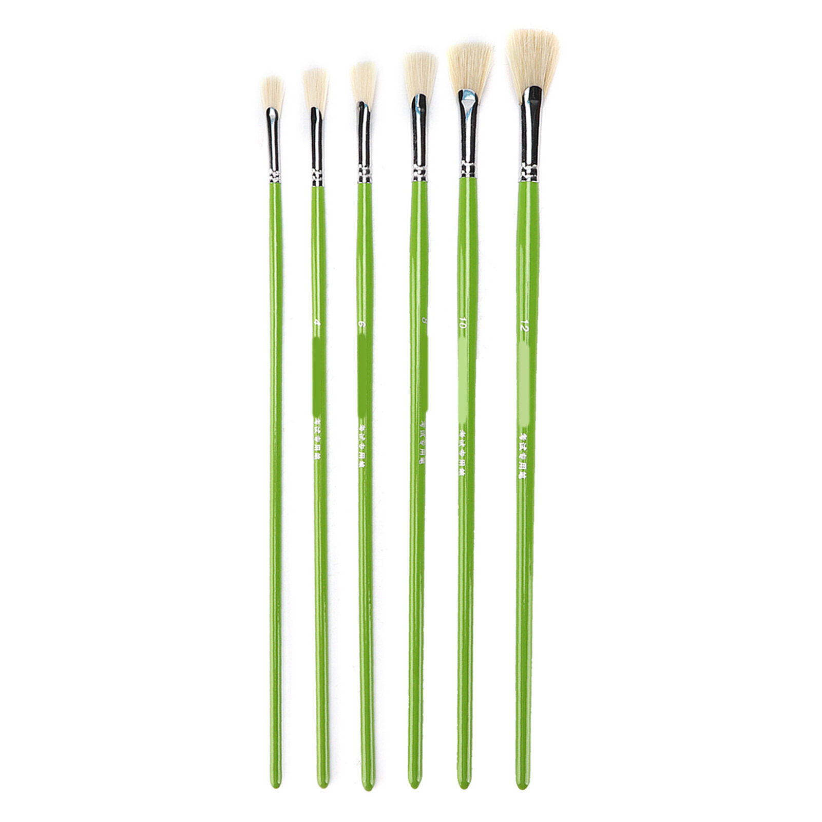 6 шт. Кисти Легко Чистить Полированная Липа Удобная Ручка для Рисования Картин