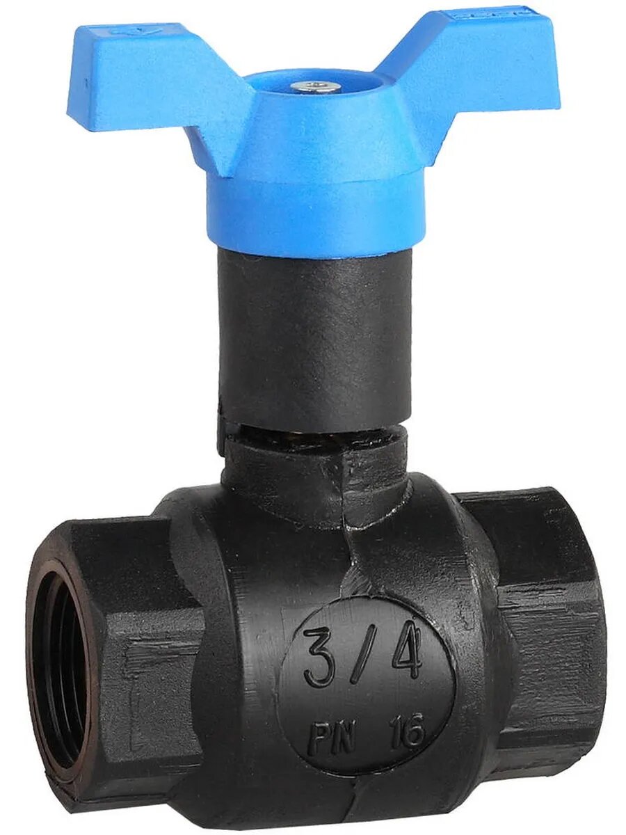 D 3/4″, ″мама-мама″, морозоустойчивый шаровой кран