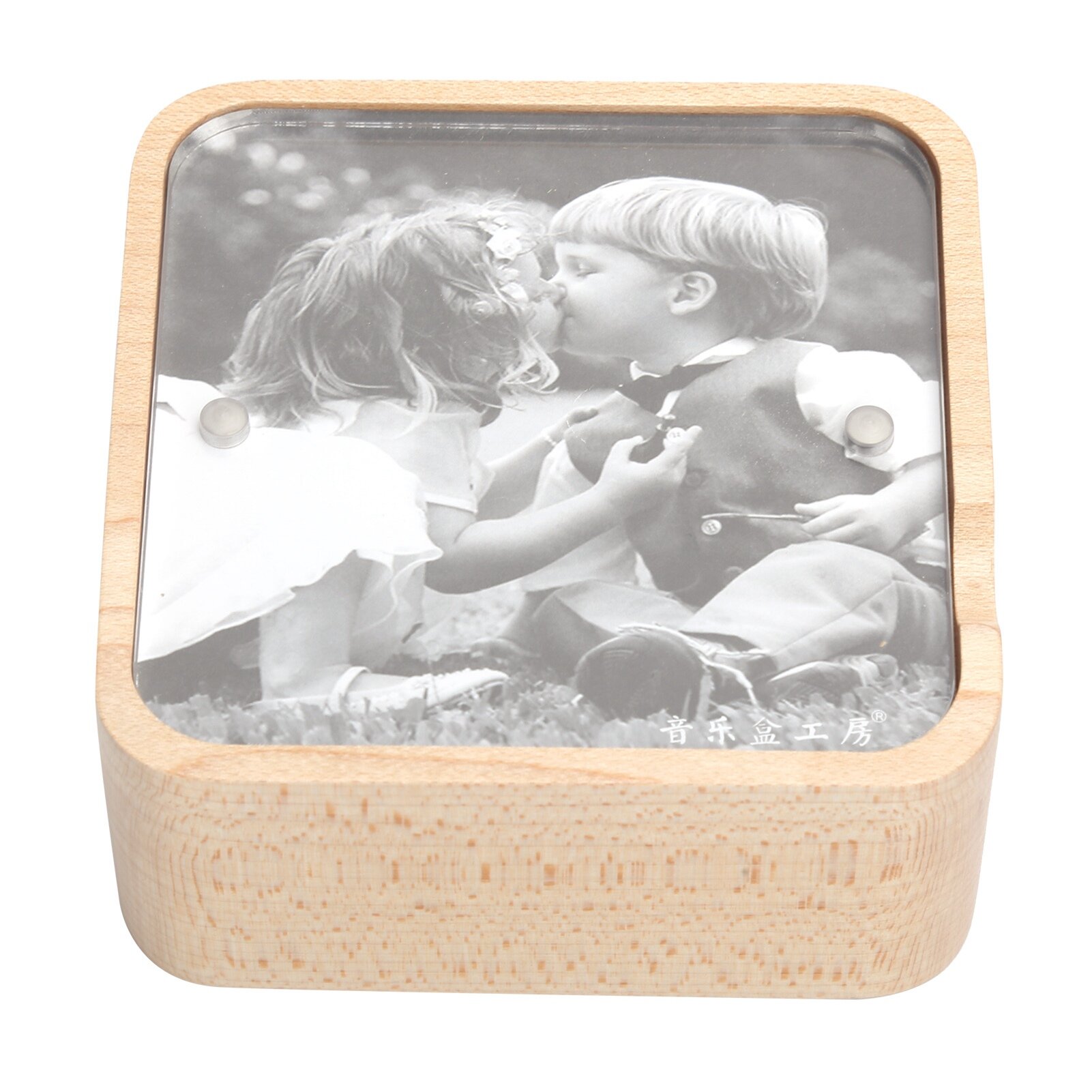 Музыкальная Шкатулка Деревянная с Датчиком Силы Тяжести, Рождественский Декор