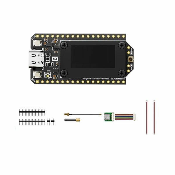 Плата разработки Heltec Meshtastic LoRa 32 V4 с GPS ESP32 SX1262 0,96-дюймовый OLED-дисплей с питанием от солнечной батареи, мощность передачи LoRaWAN 28 дБм