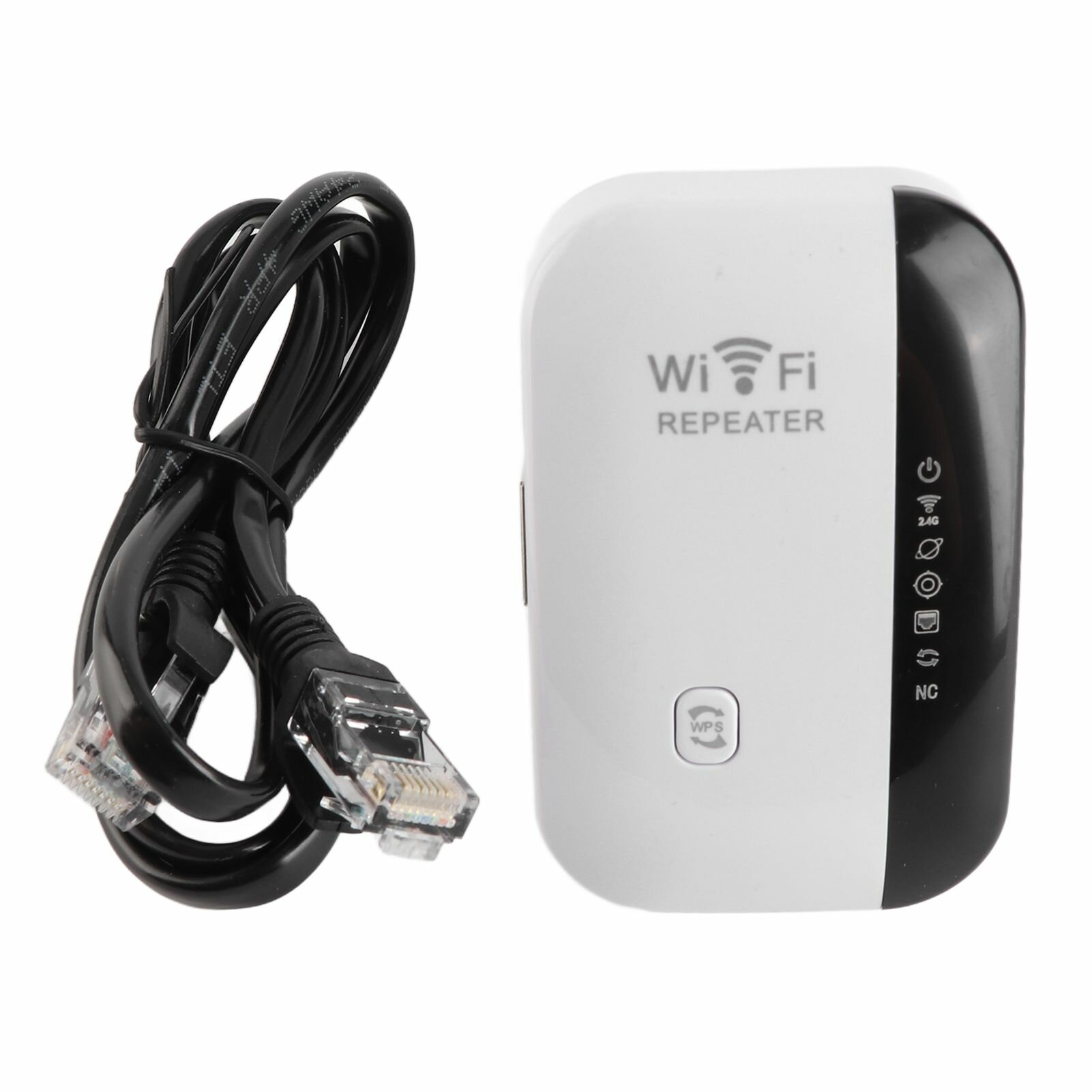 Беспроводной усилитель сигнала WiFi-ретранслятора 300M с портом Ethernet, 7 индикаторами, портативный расширитель диапазона WiFi, простая настройка, режимы ретрансляции и точки доступа